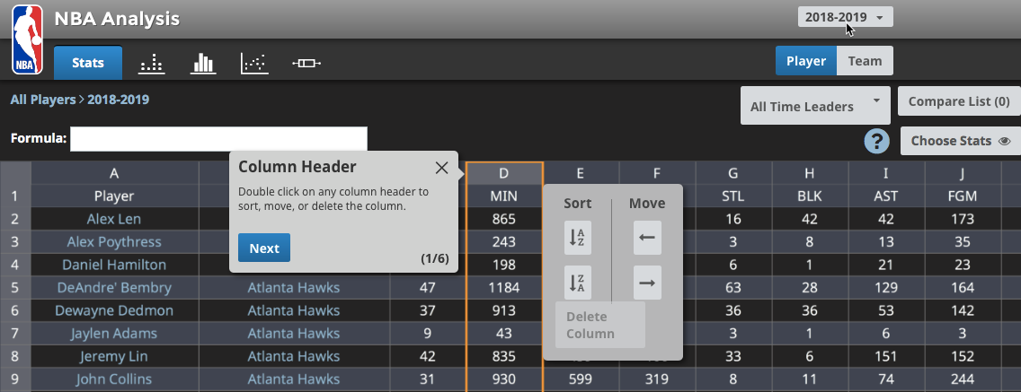 NBA Analysis Tool – Discovery Education Help Center
