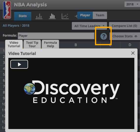 NBA Analysis Tool – Discovery Education Help Center